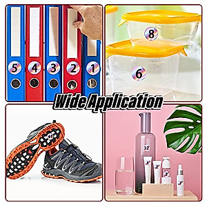 Thinp 15 Sheets Glitter Number Stickers 1 to 300 Consecutive Number Stickers Self Adhesive Round Number Stickers Labels for Inventory Storage Organizing DIY Scrapbooks Greeting Cards Arts Craft