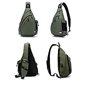 TurnWay Water-Proof Sling Backpack/Crossbody Bag/Shoulder Bag for Travel, Hiking, Cycling, Camping for Women & Men (Green)