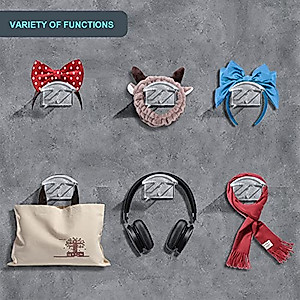 Vorceary Adhesive Hat Hooks for Wall (10-Pack) - Minimalist Hat Rack Design, Strong and no Drilling, Hat Shelf Organizer for Baseball Hats for Door, Closet, Office, Bedroom (Clear)