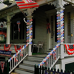 4th of July Rope Lights for Memorial Day, 33 ft 100 LEDs Waterproof Outdoor Neon Rope Lights with 16 Colors Mode and Remote for Home Garden Yard, Patriotic Independence Day Memorial Labor Day Decor