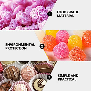 Gadpiparty Air Proof Cookie Jar 8 Pcs Home and Lid Round, Jars Chocolate Jar Party Containers with for Cylinder Cookie Wedding Treat Proof Sweets Transparent Jewelry Airtight Container Moist Small g