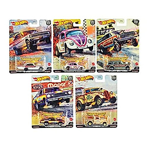 Hot Wheels Car Culture 2022 Dragstrip Demons Complete Set of 5 Diecast Vehicles from FPY86-957R Release