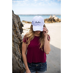 Funky Junque Dad Hat Unconstructed Low Profile Bridal Baseball Cap - Bride