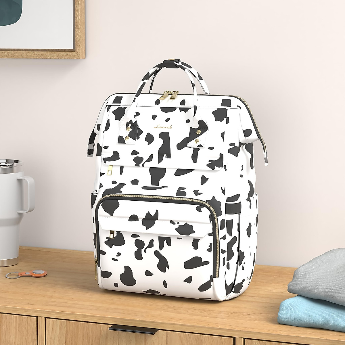 LOVEVOOK Laptop Backpack for Women Teacher Backpack Nurse Bag,Work Bag Backpack Purse Bag Anti-Theft Travel Backpack with USB Charging Port,15.6 Inch Backpack for College Business Casual