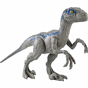 Mattel Jurassic World Toys Large Basic Velociraptor Blue