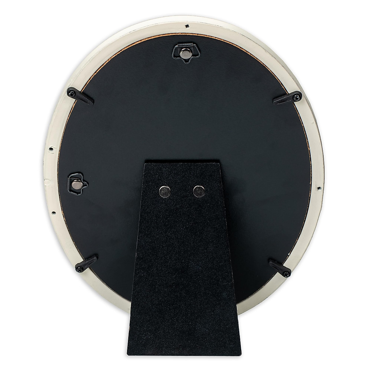 Cottage Garden Home Is Where We Begin Life Distressed Ivory Floral 5 x 7 Oval Table and Wall Photo Frame