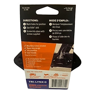 Tri-Lynx 8200B Lynx Stay-Put Plug Holder, Black