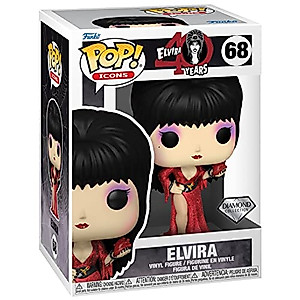 Funko Elvira 40th Anniversary - Elvira Mistress of The Dark Pop! Vinyl Figure (Bundled with Compatible Pop Box Protector Case)