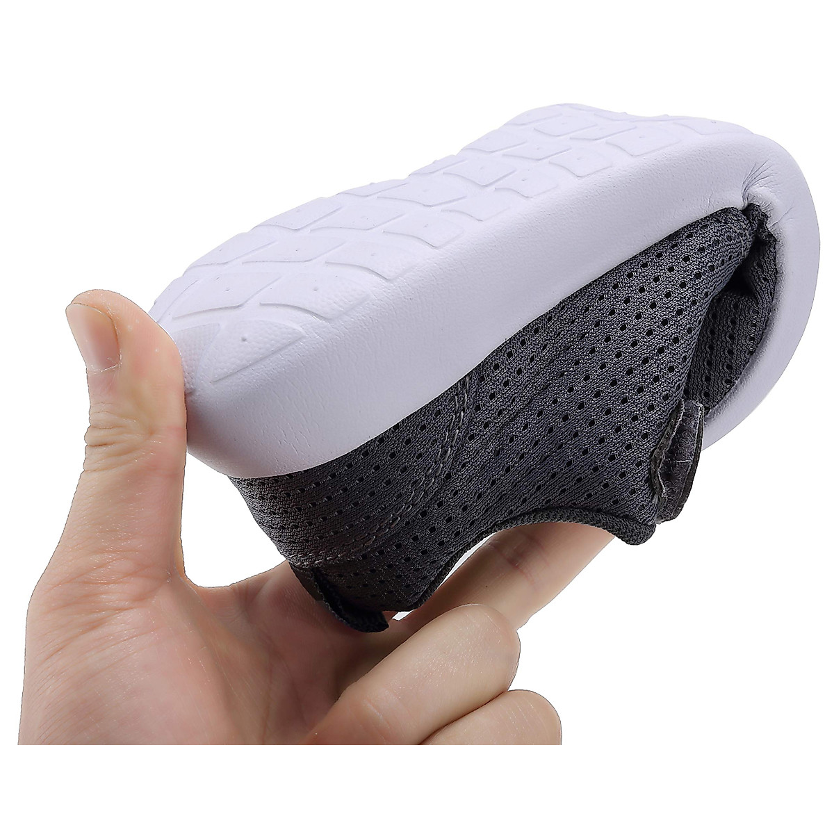 TOEDNNQI Boys Girls Sneakers Kids Lightweight Breathable Strap Athletic Running Shoes for Toddler/Little Kid/Big Kid Grey Size 9