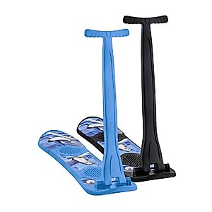 Superio Kids Snow Scooter Sled Pack of 2 Includes Black and Blue.