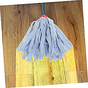 Cabilock 2pcs Mop Replacement Head Mop Heads Commercial Floor Cleaning Tool Wet Mop Head Refill Floor Mop Heads Reusable Mopping Head Cleaning Mops Practical Mop Cloth Wet and Dry