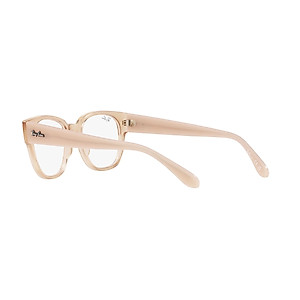 Ray-Ban RX7210 Square Prescription Eyewear Frames, Alabaster/Demo Lens, 50 mm