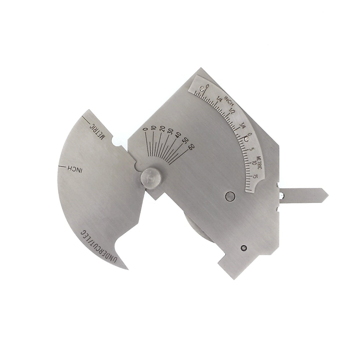 Mini Bridge CAM Gage Welding Fillet Throat Leg Size Bevel Angle Undercut Inspection Tool in Inch/mm