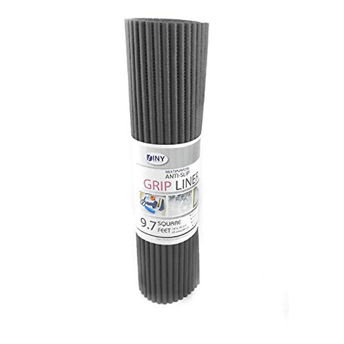 Professional Grade Heavy Duty Anti-Slip Mat Non Skid - Shelf and Drawer Liner 18" x 78.75" - Trim to Fit Black