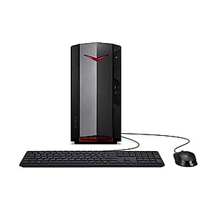 Acer Nitro 50 Gaming Desktop, Intel Core i5-12400F, NVIDIA GeForce GTX 1650, 16GB RAM, 1TB PCIe SSD, HDMI, RJ45, Wired KB & Mouse, Wi-Fi 6, Windows 11 Home, Black, (Nitro N50-640)