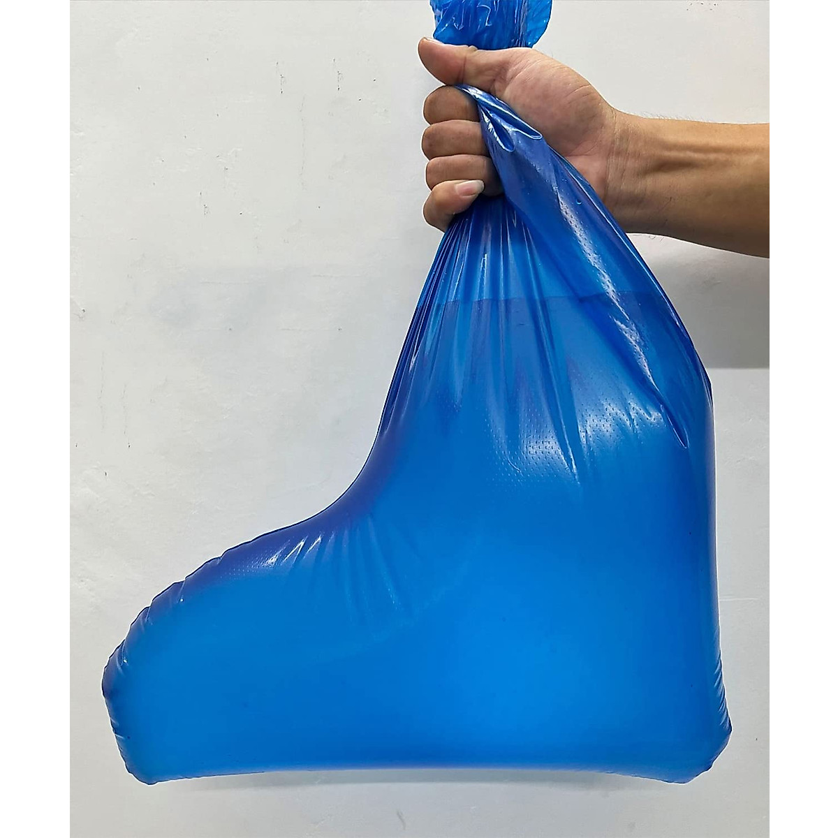 Fancystyle Pack of 80 Disposable Thicker Boot and Shoe Covers 19 inch Tall Extra Large Resistant Water/Skid Resistant Blue (80)