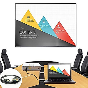 PeoTRIOL HDMI to VGA Cable, 1080P HDMI Male to VGA Male M/M Video Converter Cord VGA Adapter Compatible w/ HDMI Desktop, Laptop, DVD to 15 Pin D-SUB VGA HDTV Monitor Projector - 6Feet