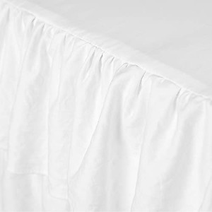 3 Tiered Ruffled Crib Skirt Baby Girl Nursery Bedding Dust Ruffle (3 Tiered White)…