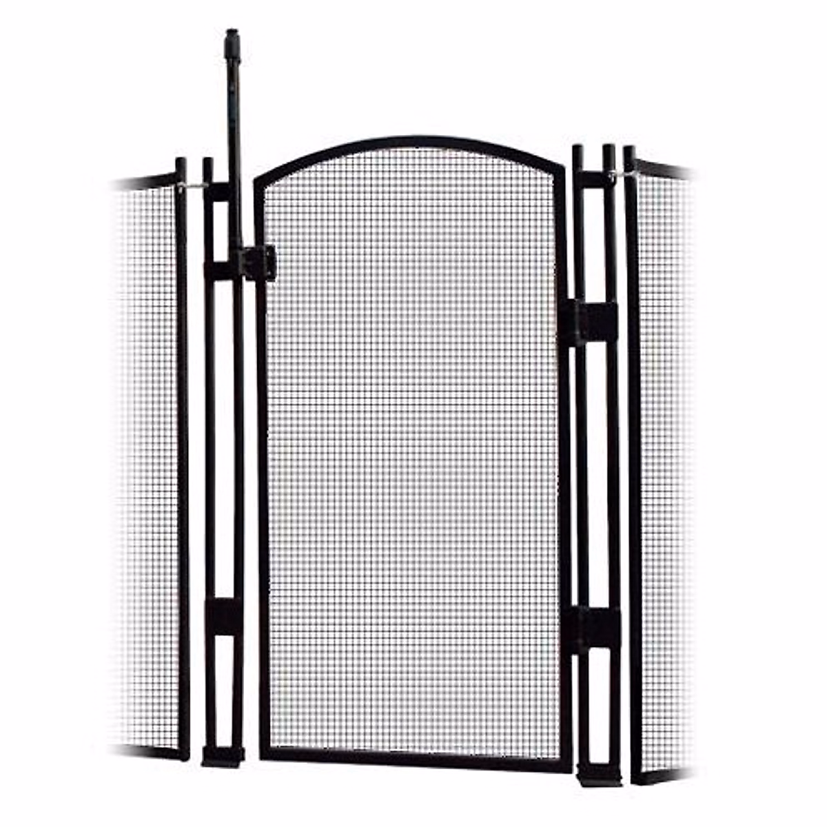Sentry Safety Pool Fence Visiguard 5' Tall Self-Closing/Self-Latching Pool Fence Child Safety Gate Comes with Hinges, Lock & Latch in Box (Black, 5ft)