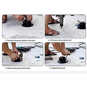 NOGRAX Parking Post, Parking Barrier, for Parking Lot Parking Barriers, Parking Space Lock, Parking Pile, Ground Pile, Warning Column, Car Stopper Parking