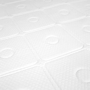 SensorPEDIC Luxury Extraordinaire 3-Inch Quilted Memory Foam Mattress Topper, California King Size, White