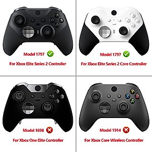 eXtremeRate Chameleon Purple Blue Faceplate Cover, Front Housing Shell Case Replacement Kit for Xbox One Elite Series 2, Xbox Elite 2 Core Controller Model 1797 - Controller NOT Included