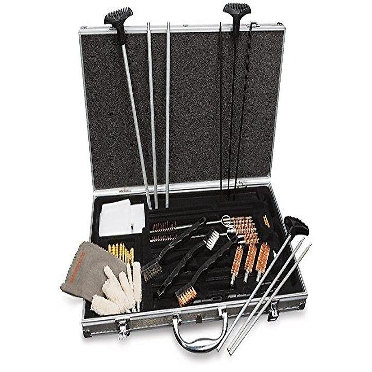HOPPE'S Deluxe UACPR Premium Cleaning Kit W/Alum Case Box,Silver