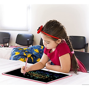 Toddler Toys for 3 4 5 6 7 Year Old Boys Girls Gifts, ScriMemo LCD Writing Tablet 15 Inch Kids Toys Doodle Pad, Reusable Drawing Board for Kids 3 4 5 6 7 8 9 Year Old Boy Girl Birthday Gifts (Pink)