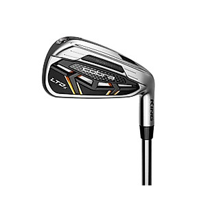 Cobra Golf 2022 LTDX Combo Iron Set Satin Chrome-Gold Fusion (Men's, Right Hand, KBS PGI 75, Reg Flex, 5-GW)