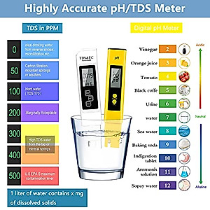 PH Meter, TDS PPM Meter, 3 in 1 Soil PH Tester [Upgraded Version] Moisture Meter Combo, PH/EC Tester Digital Kit for Home Water, Hydroponics, Plants Garden Soil and Aquarium Use