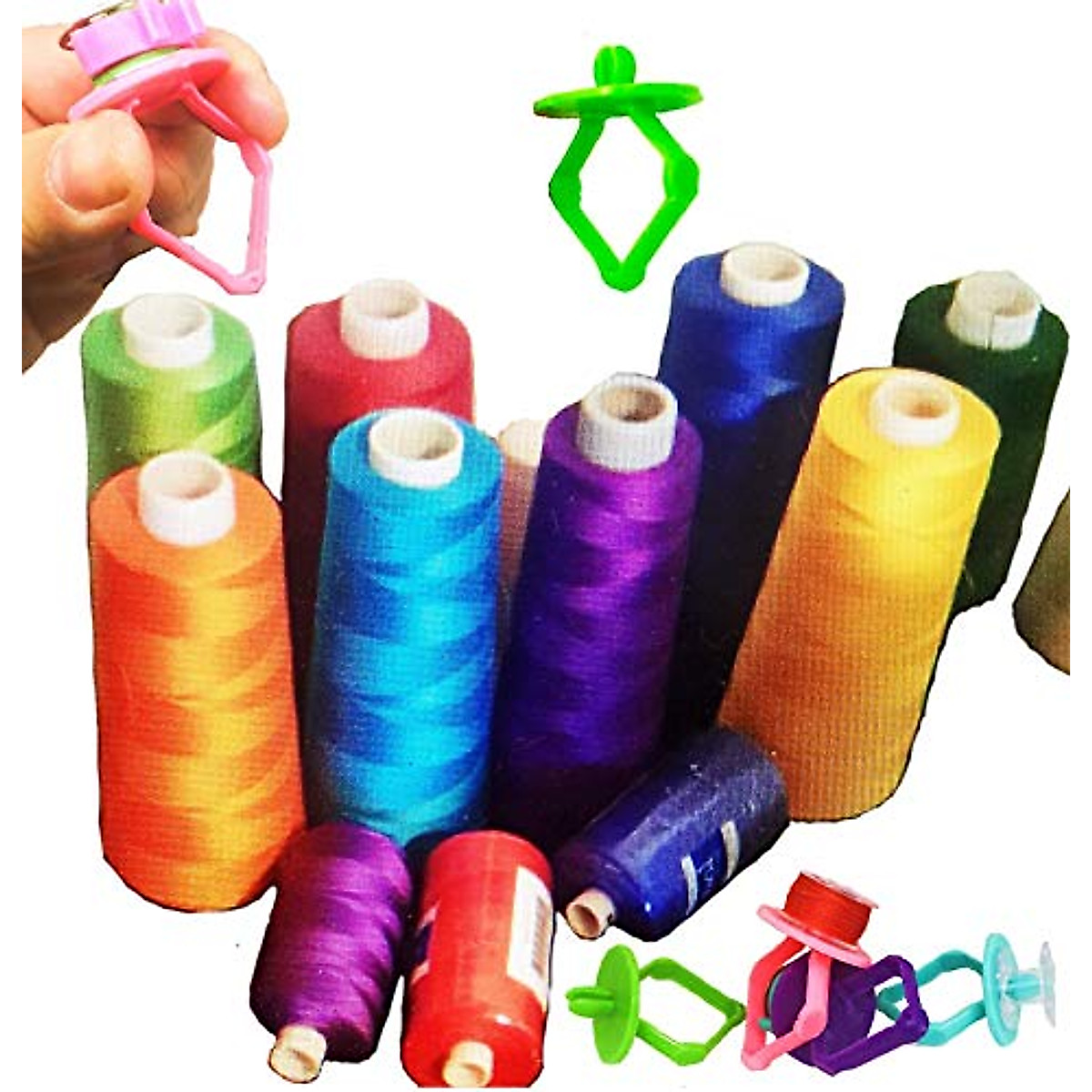 PeavyTailor 20pcs Bobbin Buddies Bobbin Holder Clamp Thread Organizer for Brother Sewing Machine #4