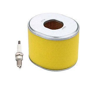 GX390 GX340 Air Filter Spark Plug - Exact Fit For Honda GX 340 GX 390 11HP 13HP Engine - Replaces 17210-ZE3-505 17210-ZE3-010 Air Filter with Spark Plug