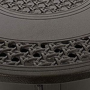 Christopher Knight Home Richard Outdoor Round Aluminum Fire Pit, Hammered Bronze