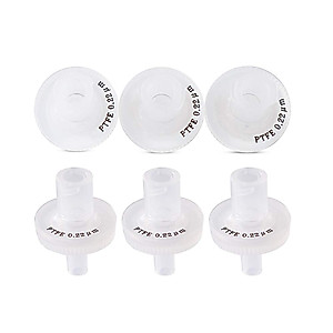 Hydrophobic PTFE Syringe Filters 13mm Diameter 0.22μm Pore Size for Industrial Filtration by Allpure Biotechnology (Hydrophobic PTFE, Pack of 100)
