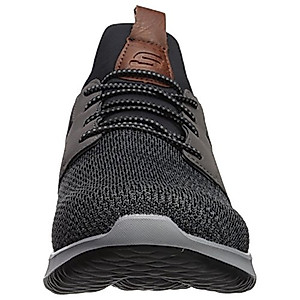 Skechers Men's Classic Fit-Delson-Camden Sneaker, Black/Grey, 11.5 Wide US