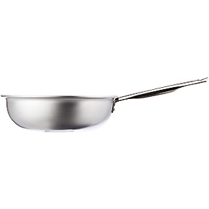 Pentole Agnelli Professional Aluminum Line Mantecare Frying Pan 5 mm Radiant, 28 cm, Silver
