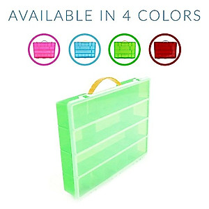 Life Made Better Beyblade Green Case, Battle Box For Kids, Compatible With Beyblades, 17 Compartment Playset Organizer (Green)