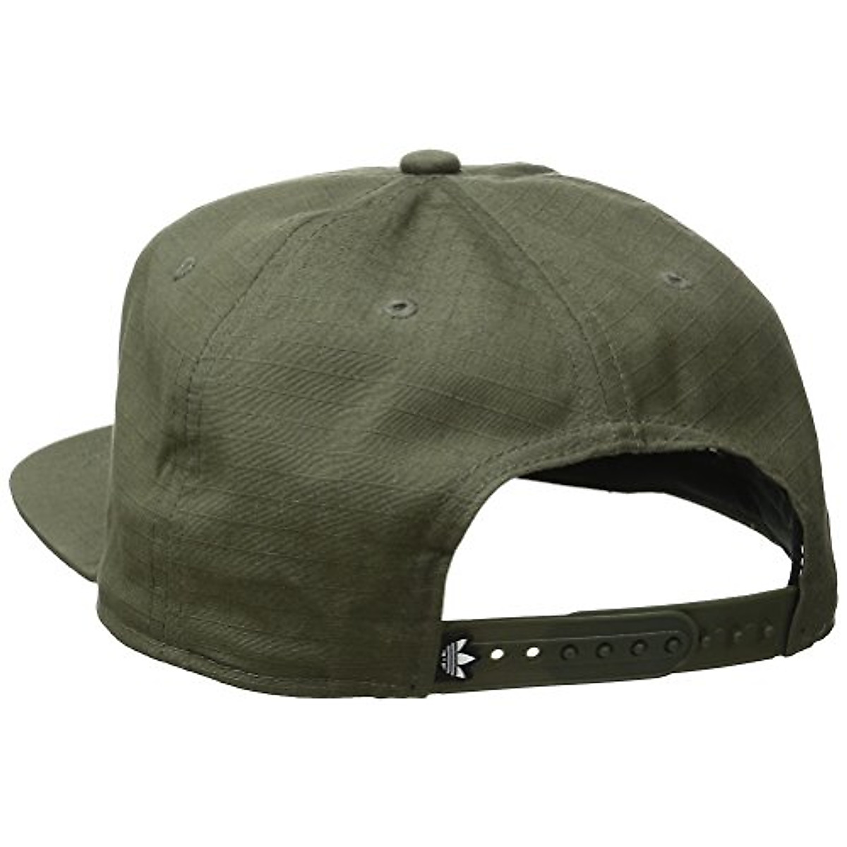 adidas Originals mens Plus Flatbrim Structured Men s originals trefoil chain snapback cap, Olive Cargo Ripstop, One Size US