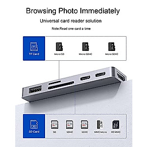iPad Pro USB C Hub Adapter for iPad Pro 2024 M4 M2 M1,7-in-1 Hub with 4K@60Hz HDMI,3.5mm Jack,USB3.0,PD 60W,SD/TF Card Slot,iPad Air 4/5,iPad Mini 6,iPad Accessories