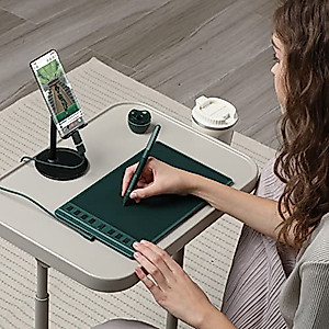 2023 HUION Inspiroy 2 Medium Drawing Tablet with Scroll Wheel 8 Customized Keys Battery-Free Stylus for Digital Art, Design, Sketch, 9x5inch Graphics Tablet Works with Mac, PC & Mobile, Green