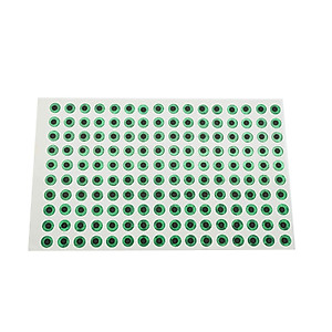 HTHYLURE Fishing Lure Eye 2D Flat Eye Fishing Eyes 2D Holographic Lure Eyes Making Fly Tying Fake Fish Eyes DIY Lifelike Realistic Artificial Holographic Fake Eyes 2D Green 2MM-330 PCS
