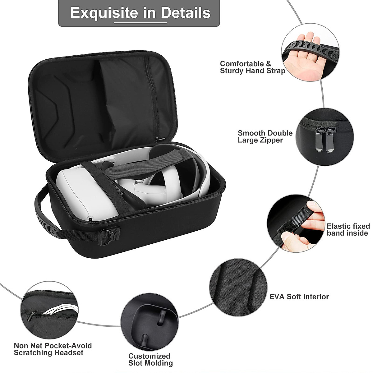KIXAR VR Hard Carrying Case