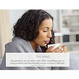 THE FIREFLY COLLECTION Ultra Plush Throw Blanket, 50 x 70 Inches, Granite Grey – Use as Your Couch Throw Blanket or Comfy Chair Blanket Throw – A Perfect Fluffy Blanket for Home and Travel