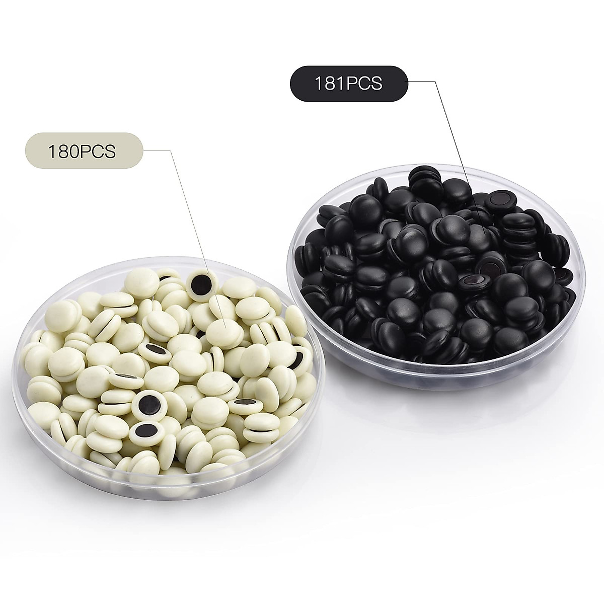 ColorGo 19x19 Go Board Game Set with Large Folding Travel Board (11.3-Inch) and Magnetic Plastic Stones Strategy Weiqi Games