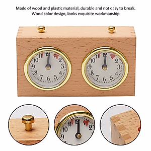 Chess Timer, International Chess Clock, Professional Chess Clock Game Timer, Analogue Clock Chess Timer, I-GO Count Up Count Down Timer, No Battery Needed