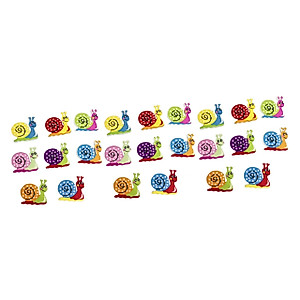 150 Pcs Mixed Color Buttons Colorful Printed Buttons DIY Assorted Snaps Wooden Snaps Wood Buttons