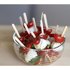 Gmark 5.5" Premium Wood Stirrer 2.3mm Thick Individual Wrapped 200 pc - Wood Coffee Stir Sticks for Tea Beverage, Corn Dog Stick Craft Stick 200/Bag GM1115D