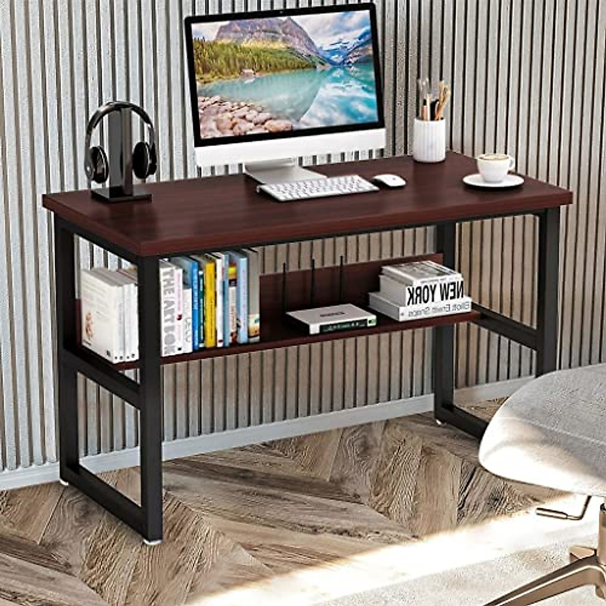 Modern Standing Desk Executive Desk Modern Style Computer Desk with 1 ...