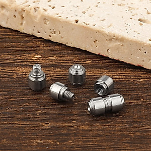 SAVITA 3 Sets Thumb Studs, Titanium Screws Replacement Thumb Studs Pocket Blade Screws for Benchmade 535 Bugout (Silver)