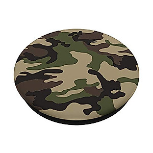 Brown Beige Green Camouflage Camo PopSockets Swappable PopGrip